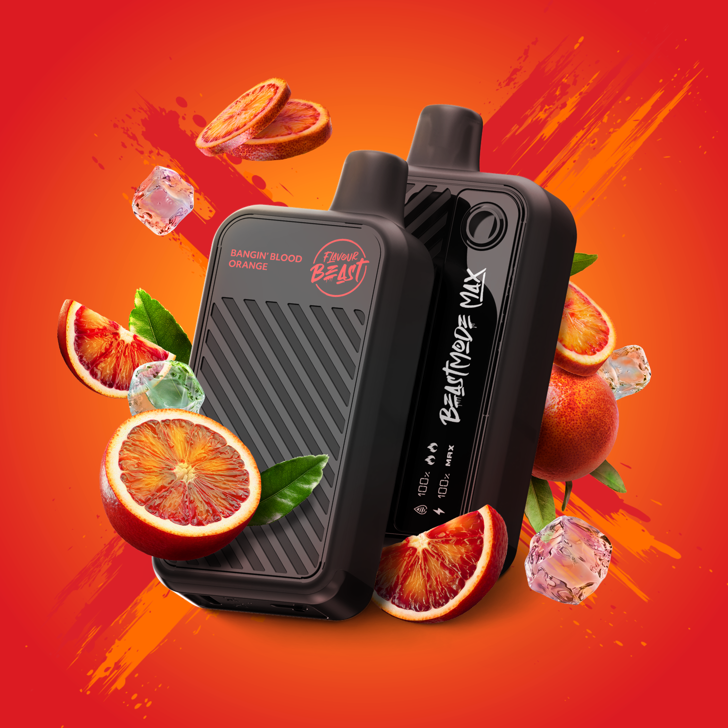 Bangin' Blood Orange Iced - Beast Mode Max Disposable Vape – Flavour Beast