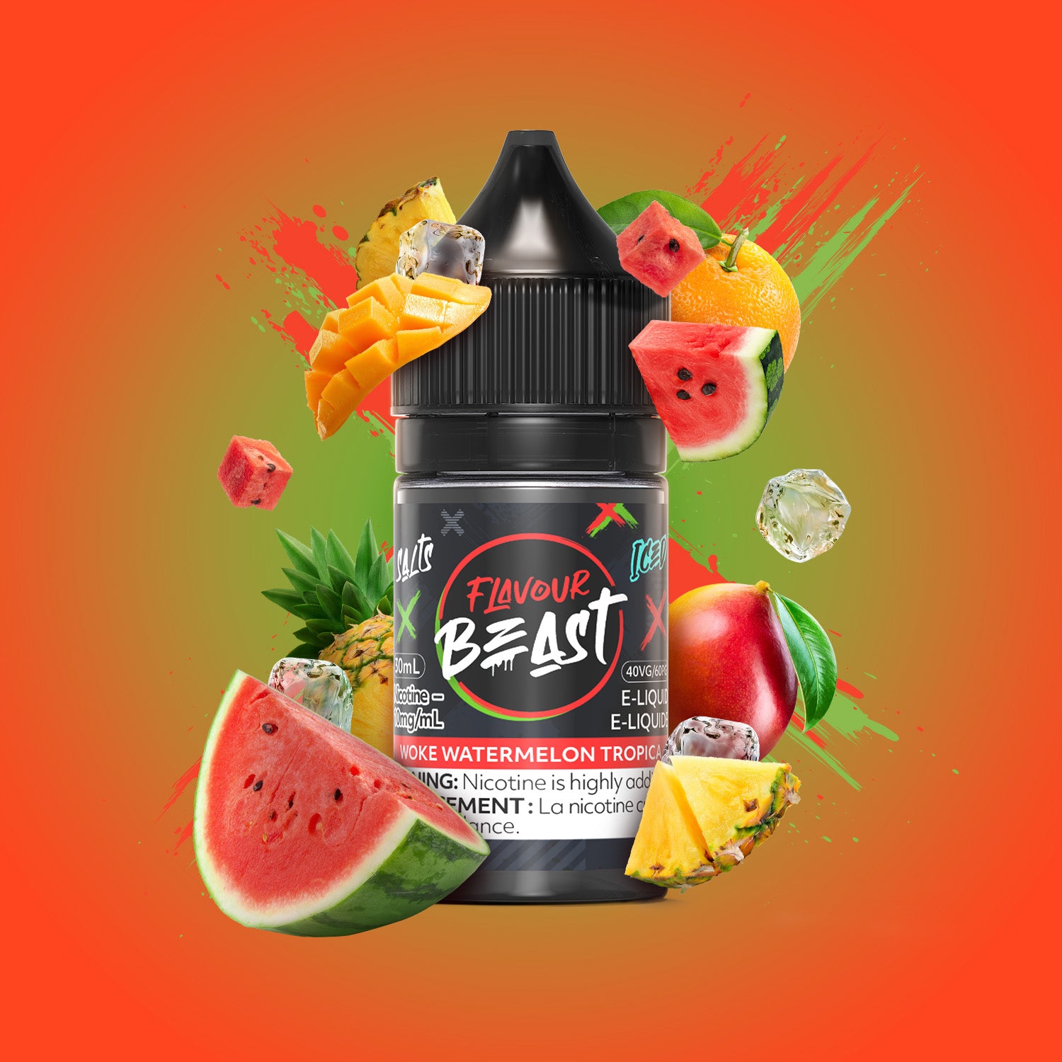 Woke Watermelon Tropica Iced Vape - Flavour Beast E-Liquid