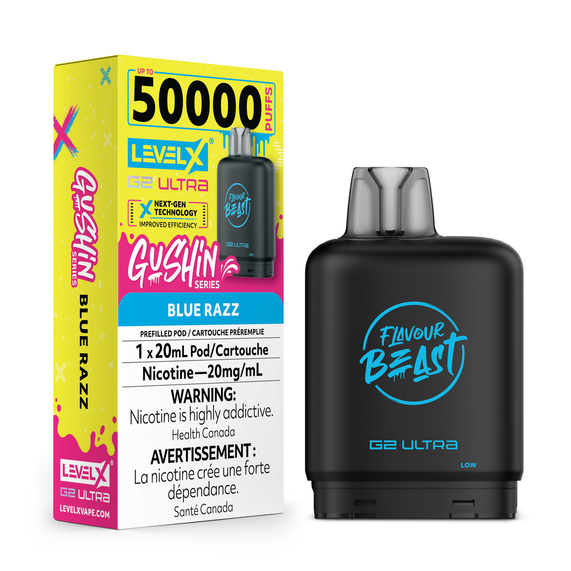 Level X G2 Ultra Pod - Gushin Blue Razz (MB) – Flavour Beast
