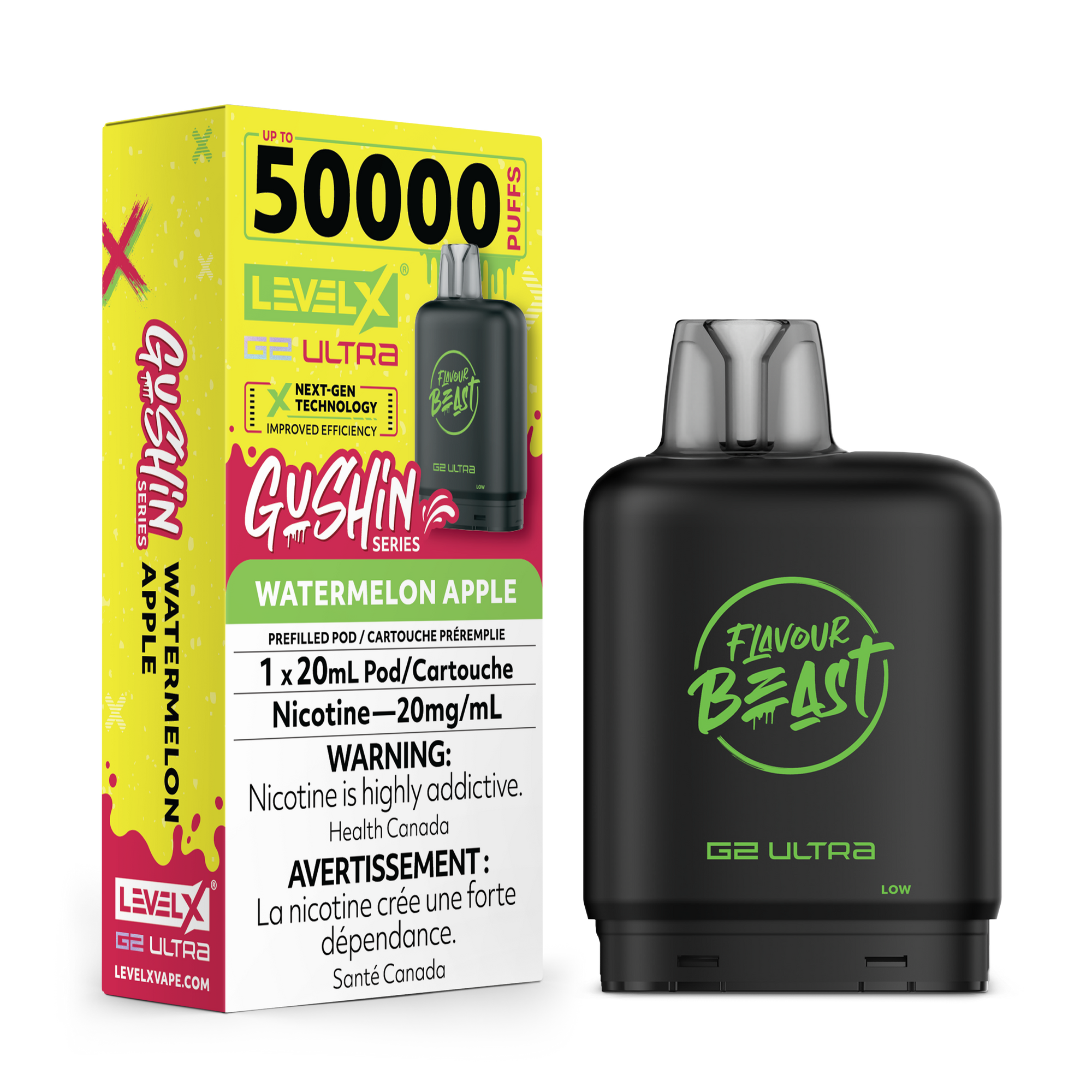 Level X G2 Ultra Pod - Gushin Watermelon Apple (AB) – Flavour Beast