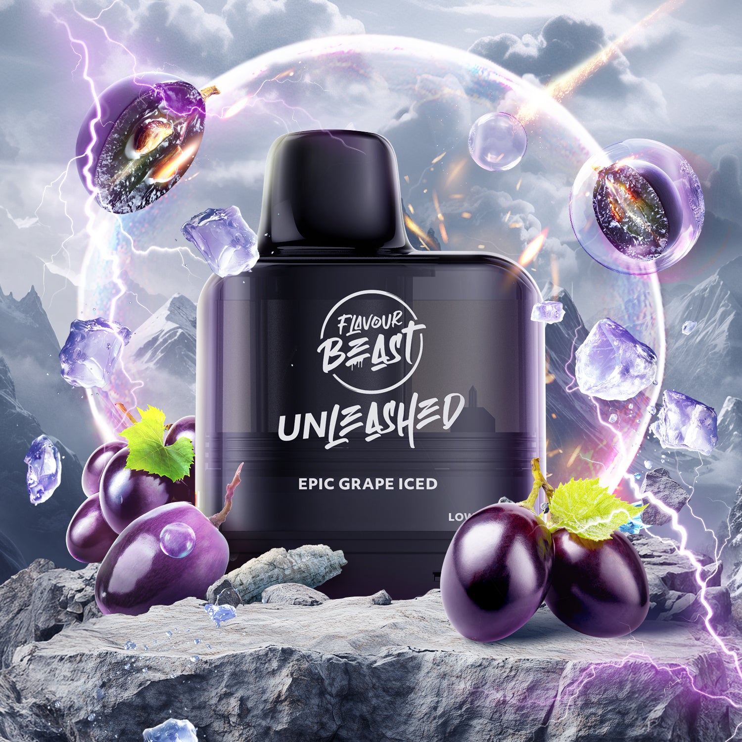 Level X G2 Pod 2+10ml Unleashed - Epic Grape Iced – Flavour Beast