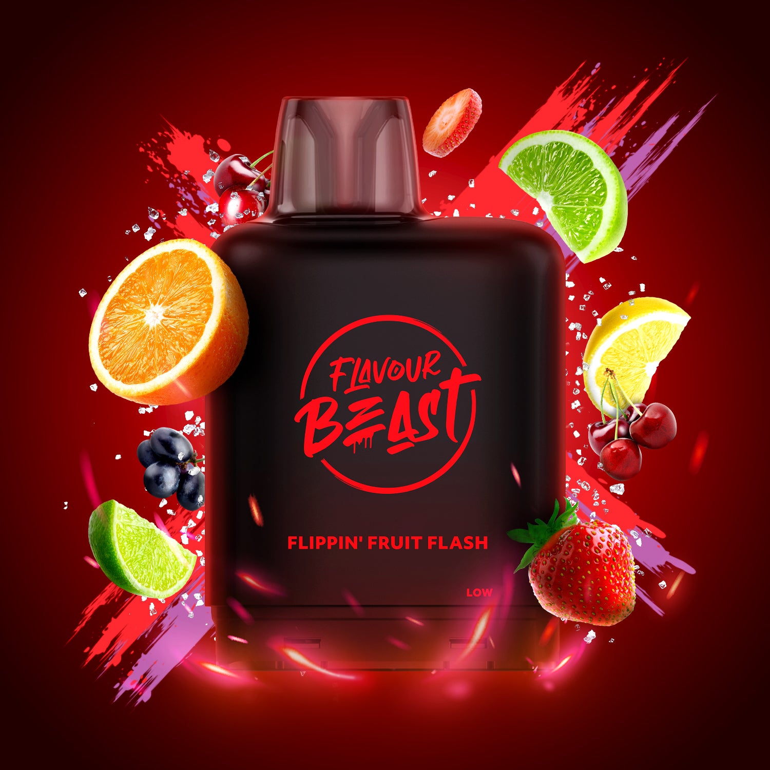 Flippin' Fruit Flash Vape - Level X Flavour Beast Boost G2 Pod